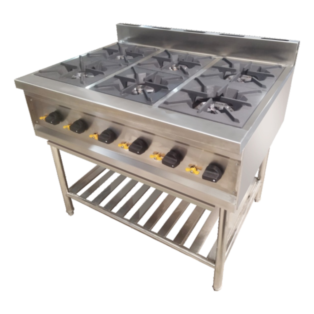 Gas Standing Open 6 Burner Under Grill Shelf - Hutama Karya Abadi ...